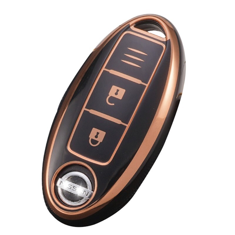 Fit Nissan Pathfinder Frontier 2 Button Remote Key Fob TPU Case Cover ...
