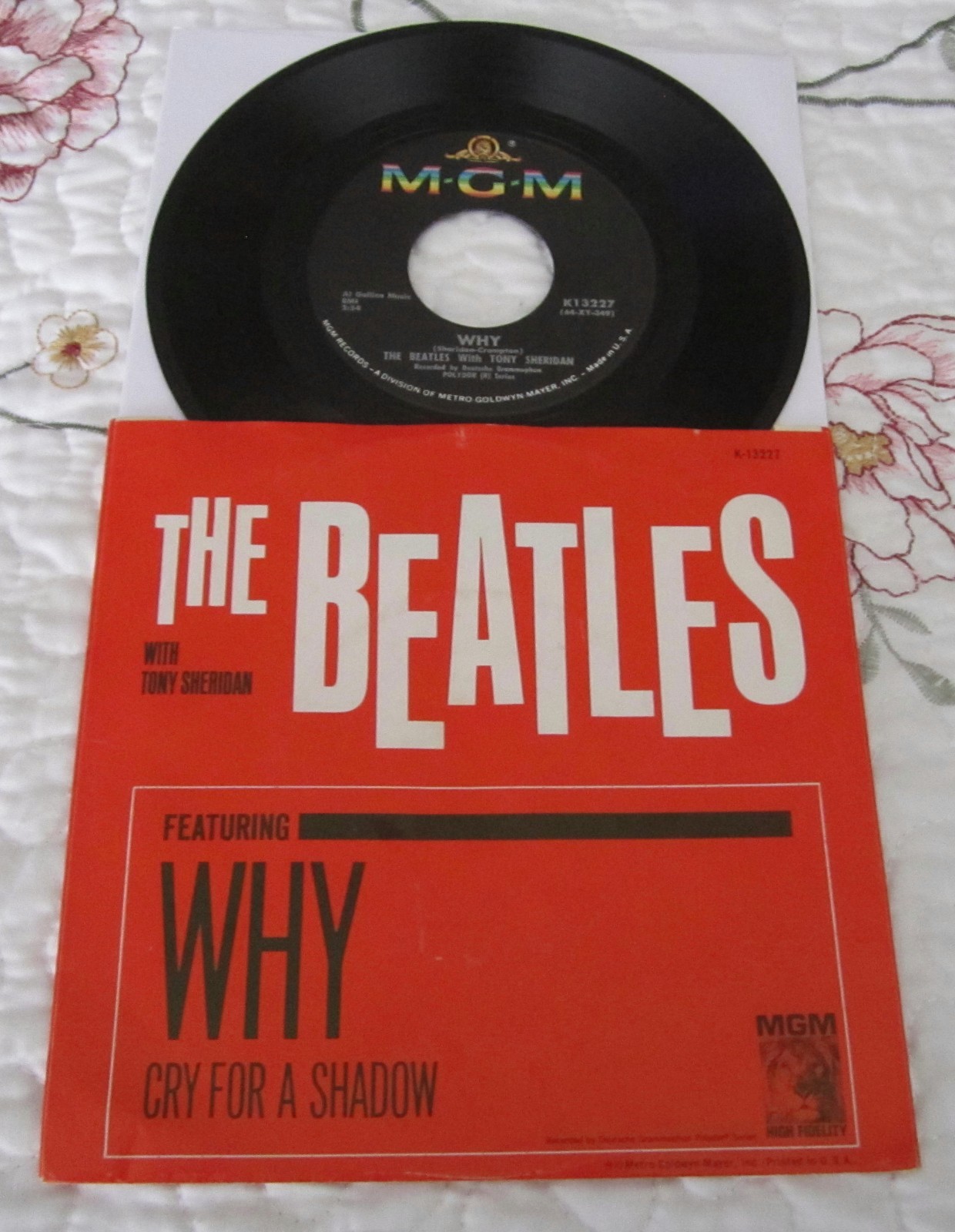 The Beatles-Why/Cry For A Shadow-Vinyl 45 with Title Sleeve | eBay