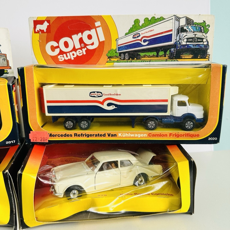 Corgi Job Lot Mercedes Birds Eye Lorry Scania Tipper Truck Rolls Royce ...