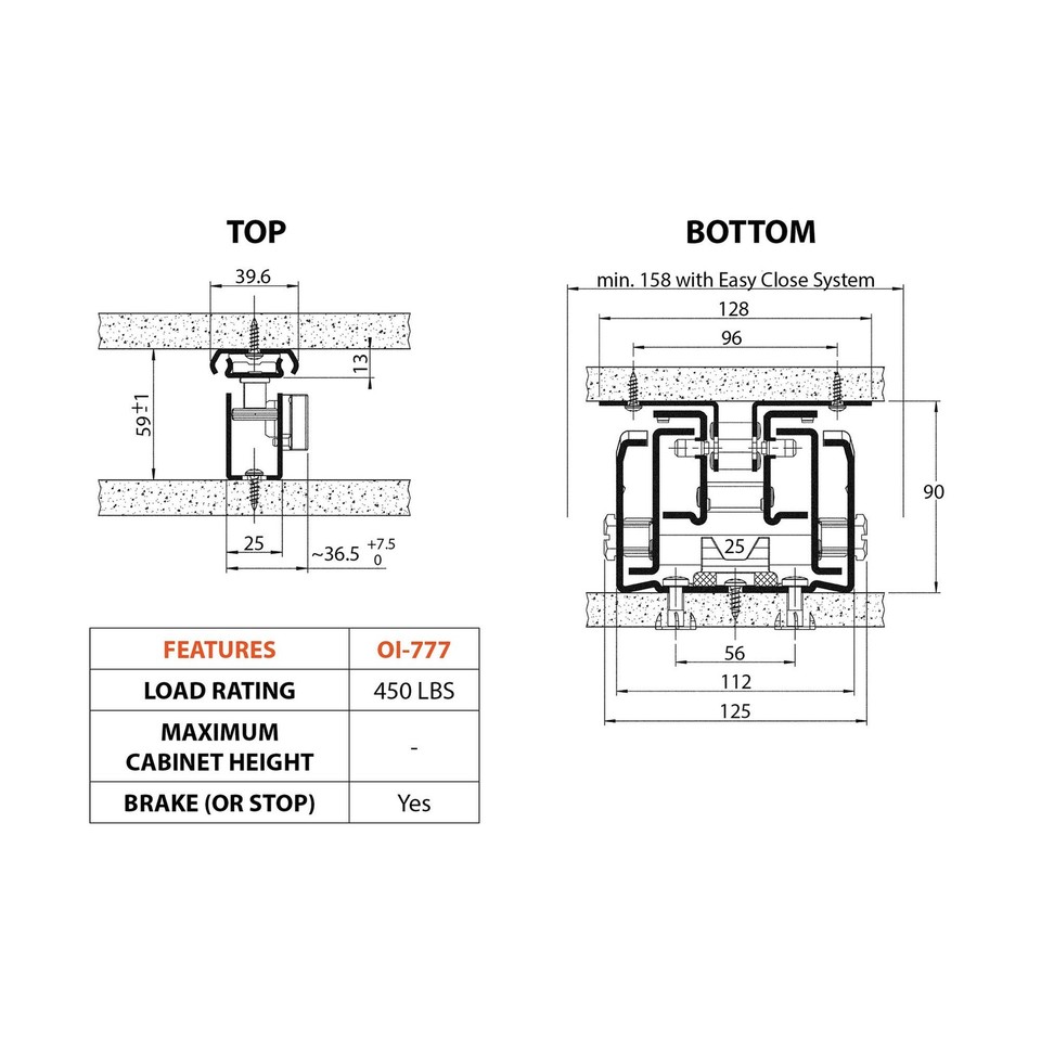 Fulterer FR777 No.450 Pantry Pullout Slide White 24 in. | eBay
