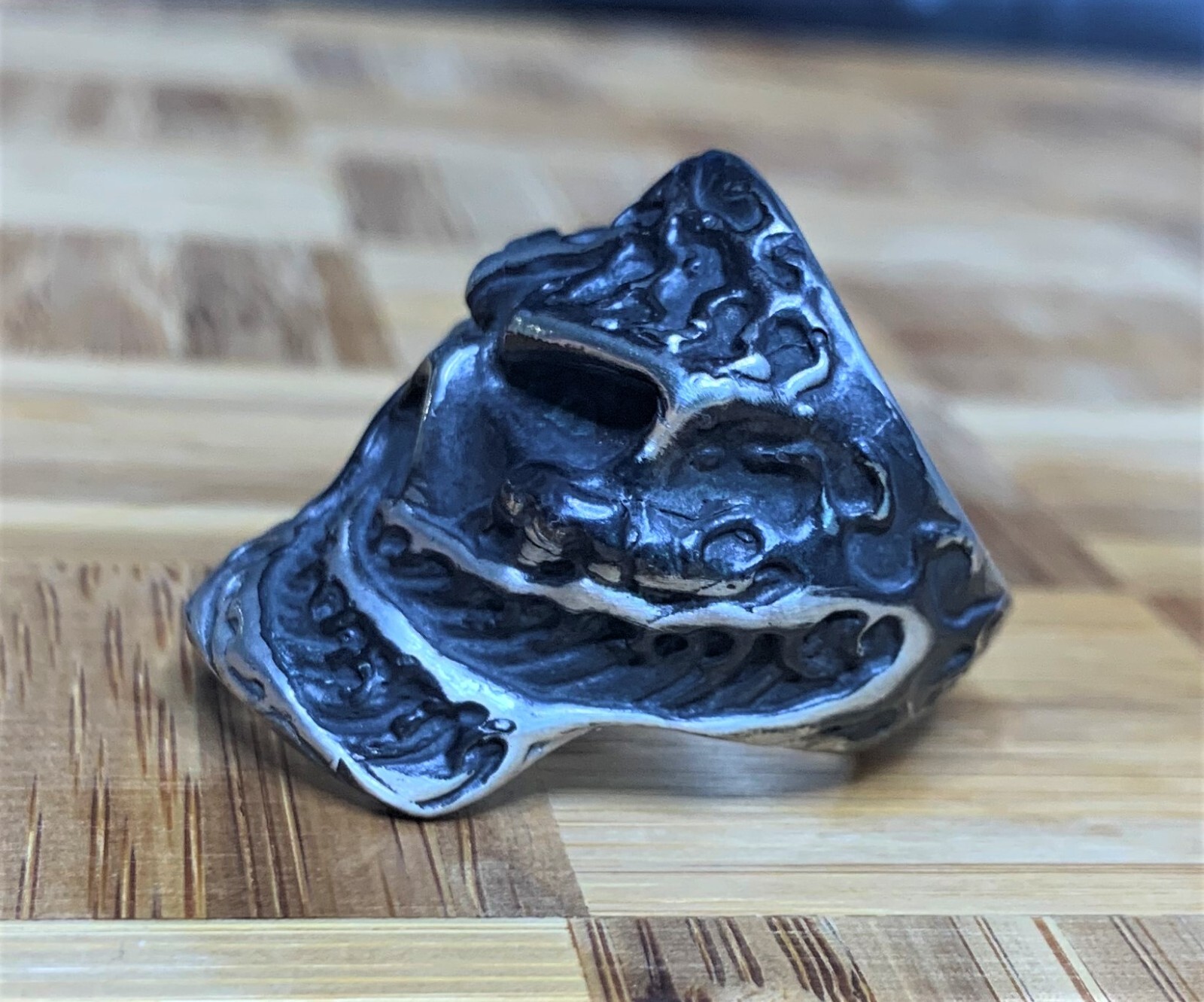 Rare STARLINGEAR Kanagawa Stealth puncher sterling ring Gabor Crazy Pig ...