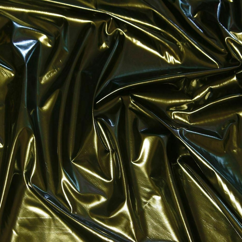 Shiny Metallic PVC Latex Pleather Stretch Fabric Vinyl Bodycon Dress ...