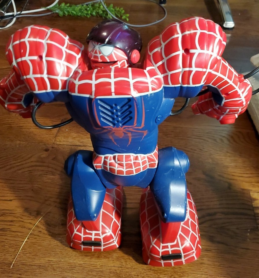 Great Marvel Spiderman Robot Controlled Toy With Sounds. No remote. Not ...