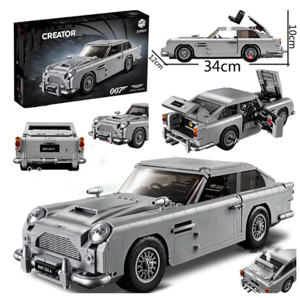 1439pcs Technical 007 James Bond’s Iconic DB5 Aston Martin Building ...