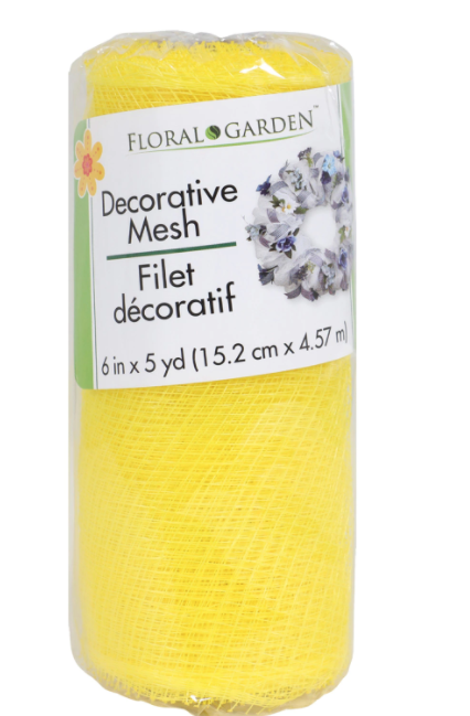 6"x5 yd Deco Mesh Roll Metallic Spring Easter Floral Craft Wreath ...