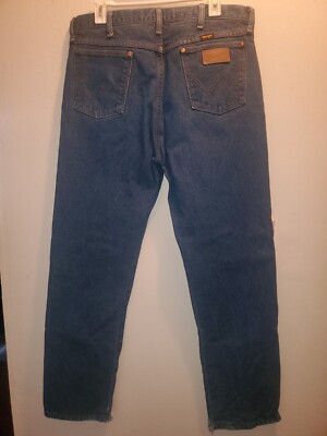 Wrangler Jeans Mens 36x32 Denim 13MWZ Dark Wash Cowboy Cut Original Fit ...