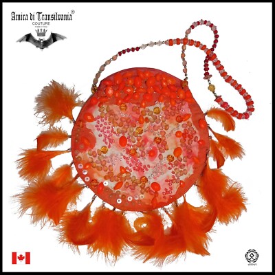 Handbag Women Bag Accessories Shoulder Griff Brand Orange Rhinestones ...