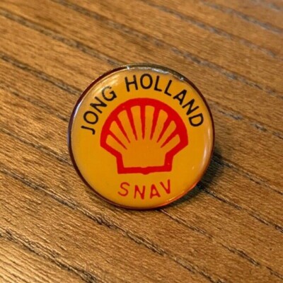 Vintage SHELL OIL CO Logo Pin- Pushback- Enamel- Holland Advertising | eBay