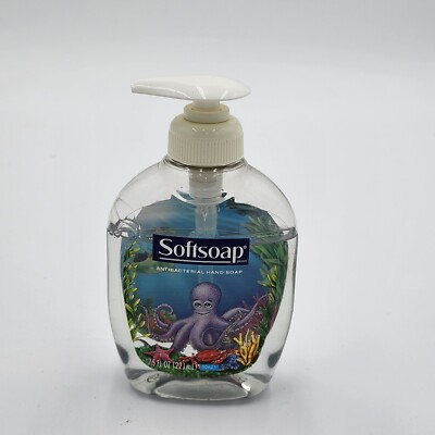 Vintage Softsoap Antibacterial Aquarium Octopus inside Panel 7.5 Fl Oz ...