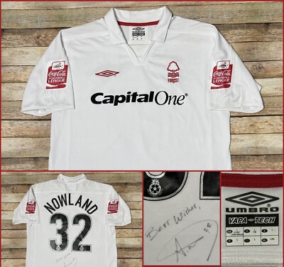 Match Issued Nottingham Forest Adam Nowland 2004-05 Away Jersey Shirt ...