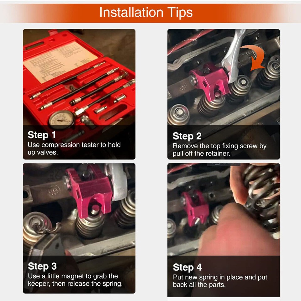 PAC 1219 Beehive Valve Springs Set of 16 Up to .625" Lift Cam Gen III ...