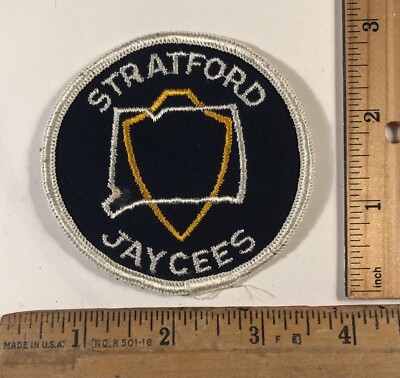 Vintage Stratford Connecticut Jaycees Embroidered Patch | eBay