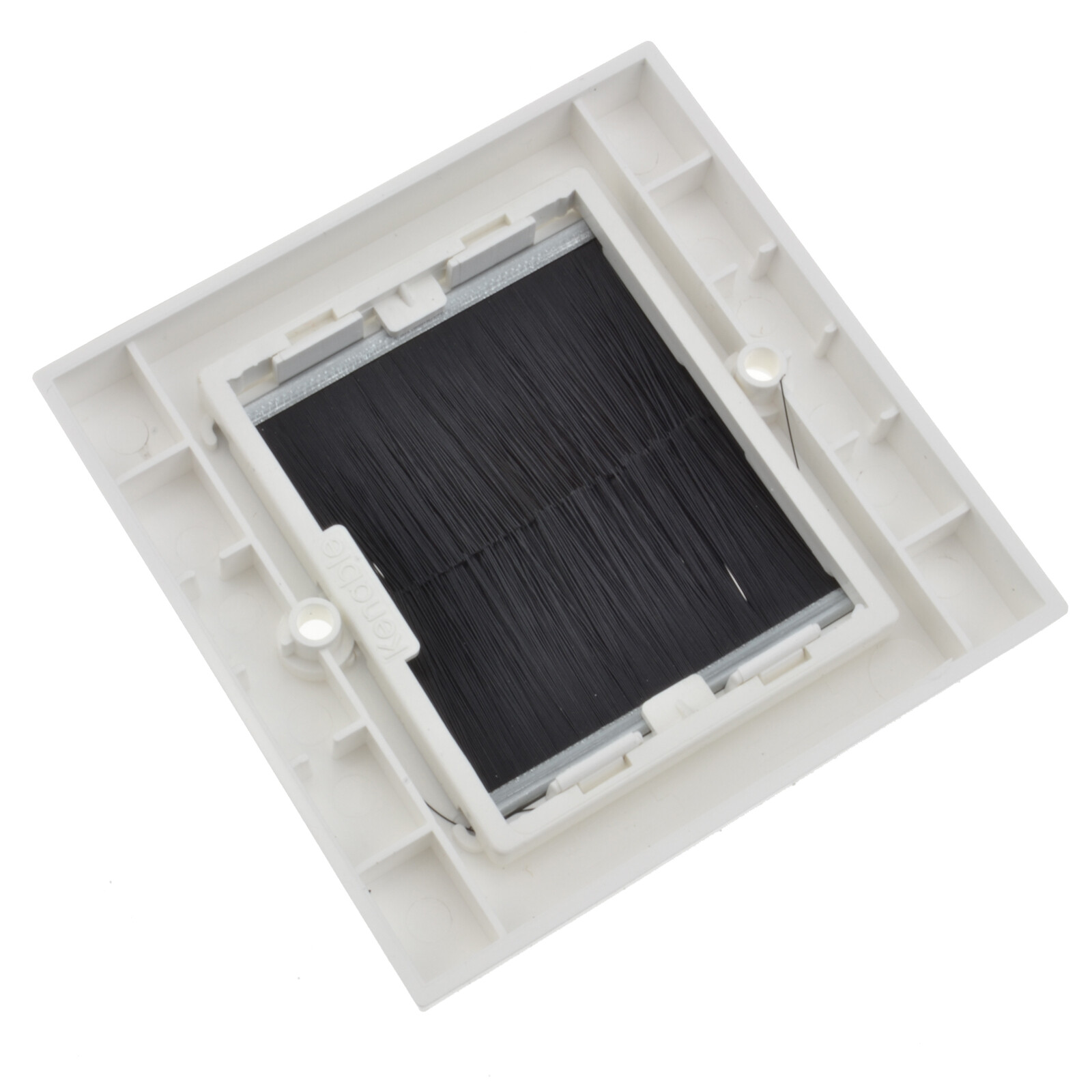 BRUSH Faceplate Cable Exit/Entry/Wall Single/Double Gang Black/White/1 ...