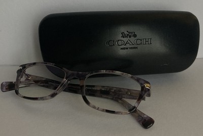 COACH HC6065 5548 Eyeglasses Frames Womens Purple Rectangle 51-17-135 ...