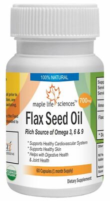 Flexseed Oil Capsules Rich in Omega 3 6 9 Supports Cardiovascular ...