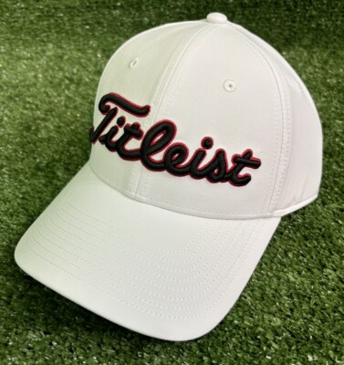 Titleist CST Tour Performance Men's Golf Hat NEW White Black Red | eBay