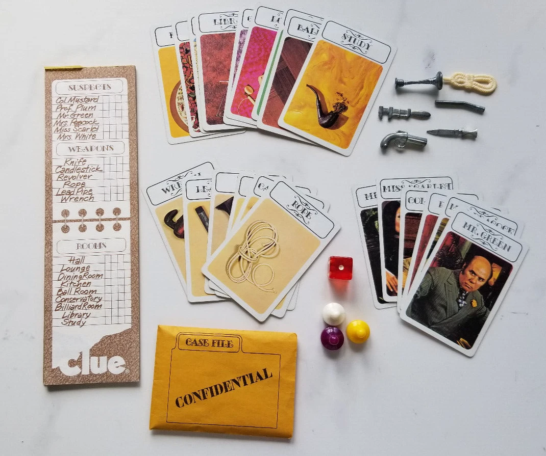 Rope Board Game Clue Cards