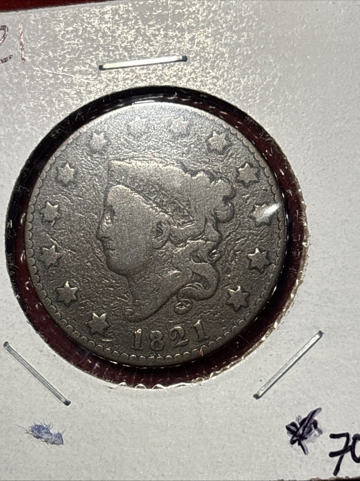 1821 Matron Head Large Cent Early Copper Type Coin | eBay