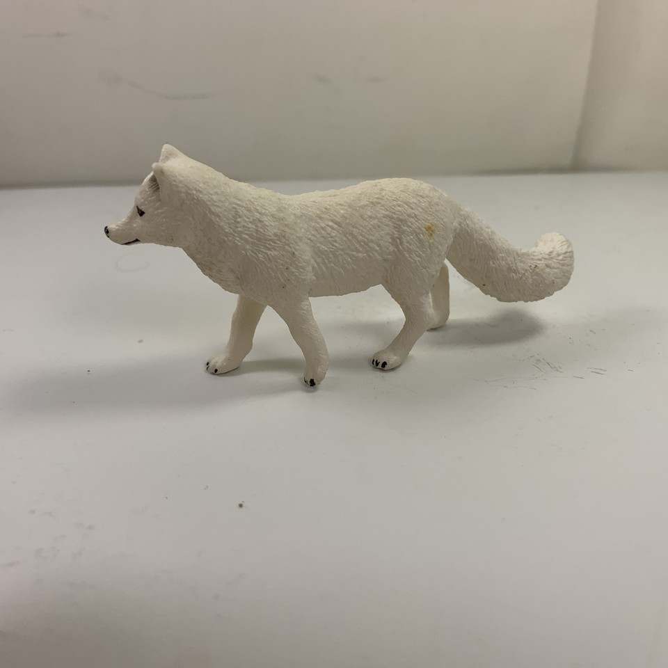 Schleich Arctic Fox Figure Wildlife Animal 2017 Figurine White Polar ...