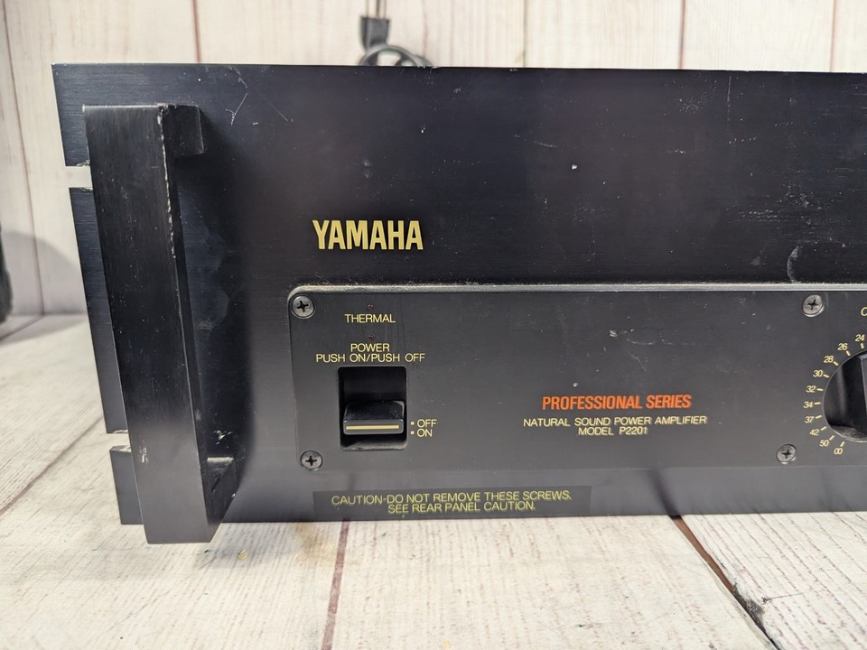 Yamaha Model: P2201 Power Amp - Natural Sound Professional PA - Vintage ...