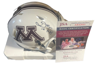 DARIUS TAYLOR MINNESOTA GOLDEN GOPHERS SIGNED MINI HELMET JSA COA | eBay