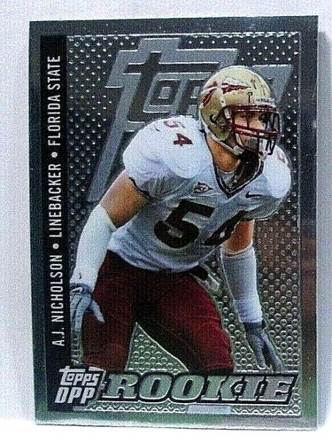 2006 Topps DPP Rookie A.J. NICHOLSON RC #122 - Florida State | eBay