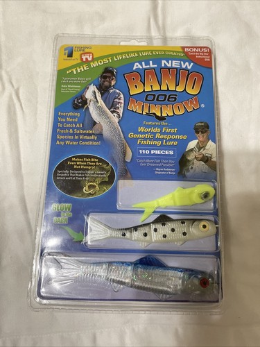 Banjo Minnow 006 • 110 Piece Fishing System Lures As Seen On TV, NEW ...