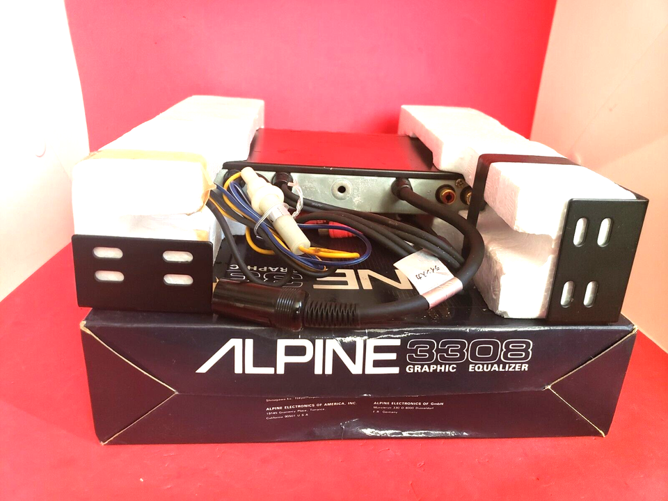 *SEE VIDEO* Vintage Old School Alpine 3308 7-Band Car Graphic Equalizer ...