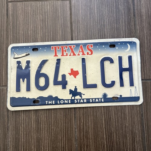 Vintage Texas Space Shuttle Cowboy License Plate M64LCH | eBay