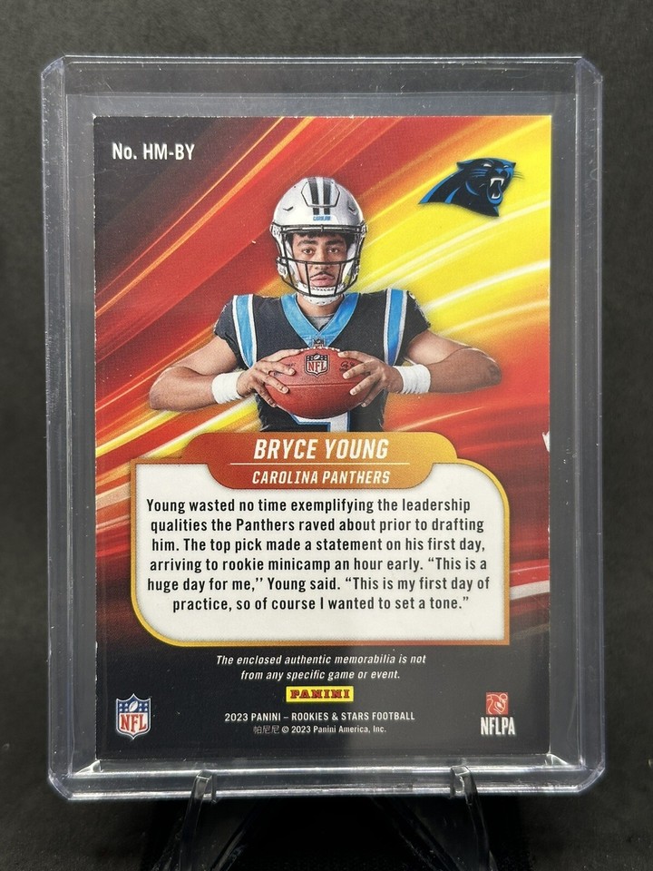 2023 Rookies & Stars Bryce Young PRIME High Octane /49 - 3 Color Patch ...