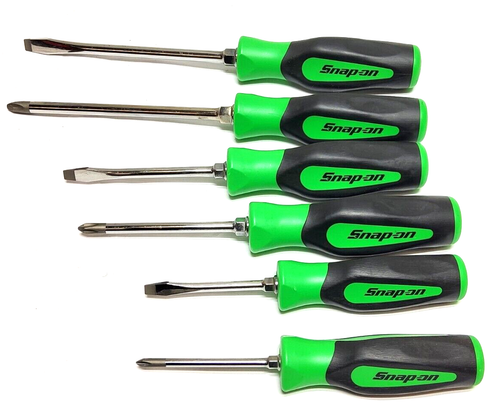 NEW Snap-on™ Instinct Green Soft Handled 6-piece Screwdriver SET ...