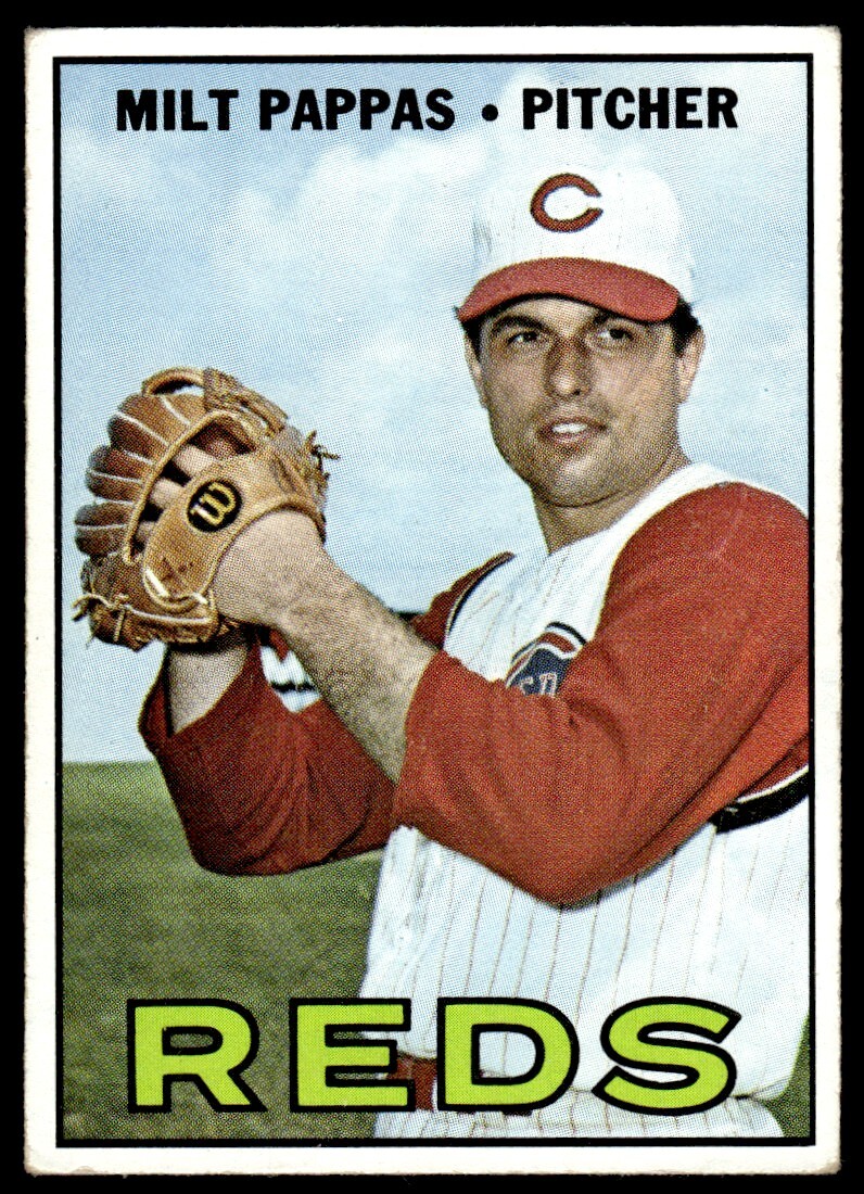 1967 Topps Milt Pappas Cincinnati Reds #254 a1 | eBay