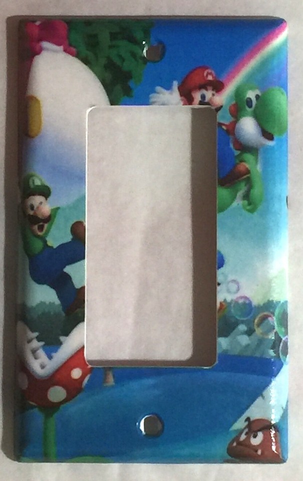 Super Mario Bro Light Switch Power Duplex Outlet Wall Plate Cover Home ...