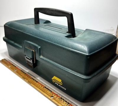 VTG Plano Model 1001 Green Black Fishing Tackle Box Systems with Tray ...