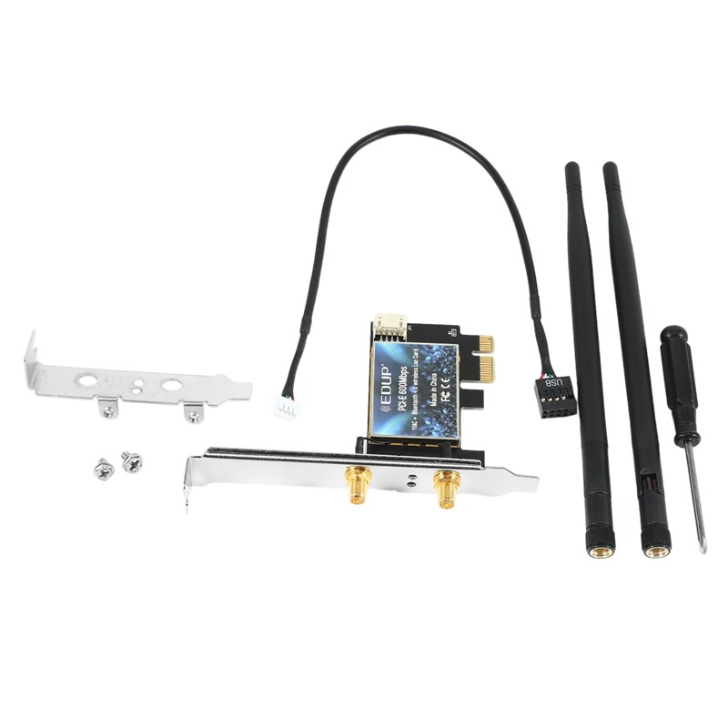 PCI-E 600Mbps WiFi Card Bluetooth 4.2 Adapter 2.4GHz/5GHz Dual Band ...