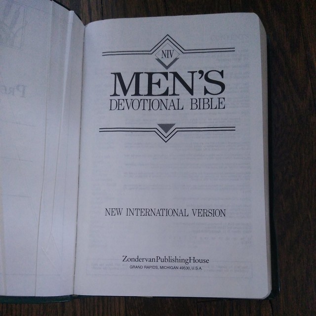 NIV Men's Devotional Bible : With Daily Devotions from Godly Men by ...
