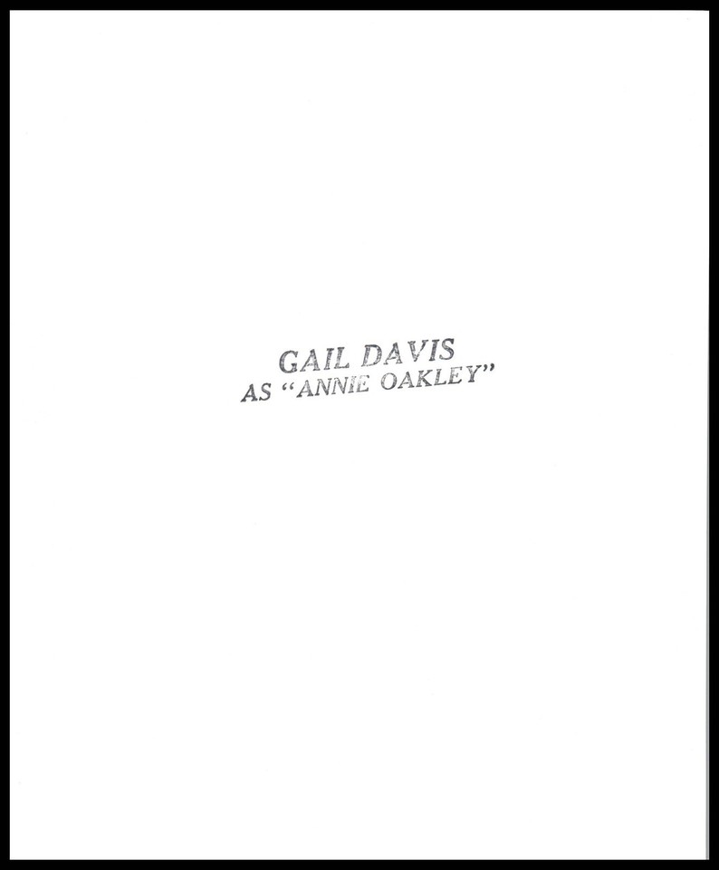 Hollywood Actress Gail Davis Signed Autograph Portrait Orig Photo 261 ...