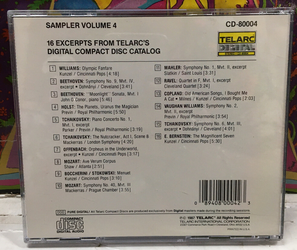 Telarc Sampler Volume 4 CD | eBay