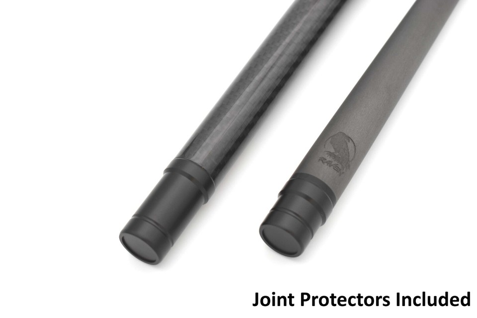 Carbon Fiber pool cue, RAVEN R2 White, 12.4 or 11.8, Radial Joint, Soft ...