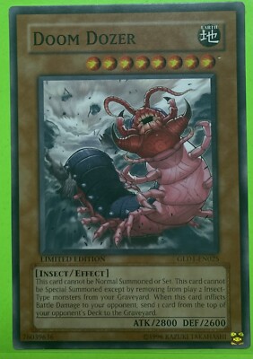 Yugioh - Doom Dozer GLD1-EN025 - Common Limited Edition LP | eBay