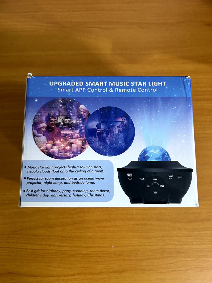 Upgraded Smart Music Star Light Galaxy Globe Projector Music Speaker ...