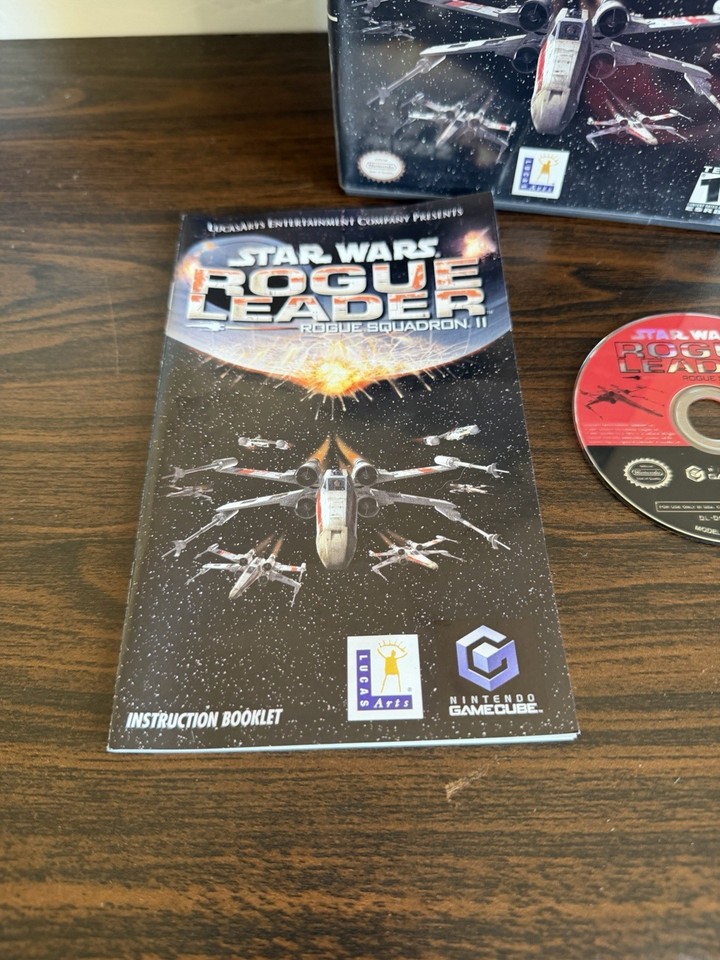 Star Wars Rogue Leader Rogue Squadron II Nintendo GameCube Complete CIB ...
