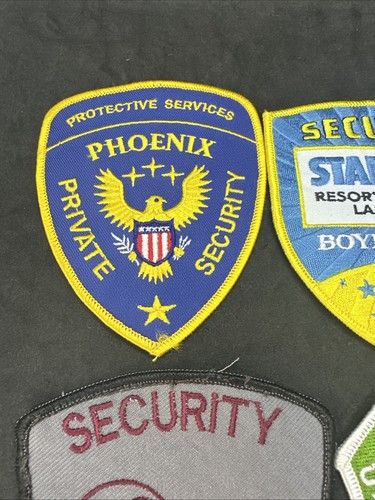 Lot Of 6 Diff Patch Security Officer Protective Services Internal Affairs Gold | eBay