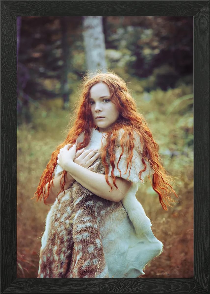 The deer and the dear Framed Wall Art Poster Canvas Print Picture | eBay UK