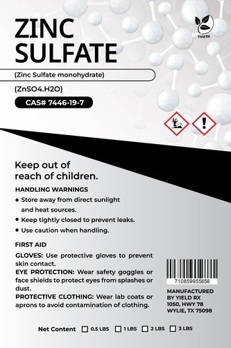 Yield RX Zinc Sulfate (Zinc Sulfate Monohydrate) (ZnSO4·H2O) - Chemical ...