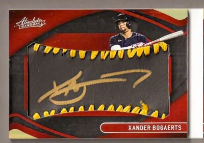 XANDER BOGAERTS 2022 Absolute #/25 BLACK GOLD INK On Baseball AUTO ...