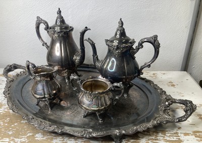 Tea/Coffee Pots & Sets - Baroque Silver Plated