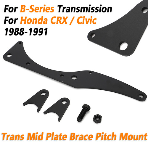 For Honda B-Series B16 B18 Transmission Mid Plate Brace Pitch Mount EF ...