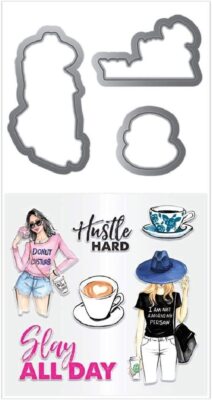 Hampton Art RONGRONG Stamp & Die Set - SLAY - 9 pcs | eBay