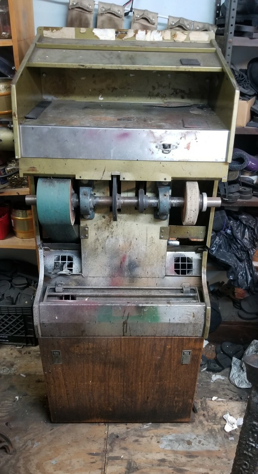 Industrial Cobbler SHOE REPAIR EQUIPMENT Sander Finisher Buffer Heel NY ...